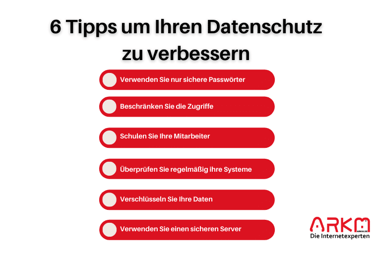 6 Tipps um Ihren Datenschutz zu verbessern
